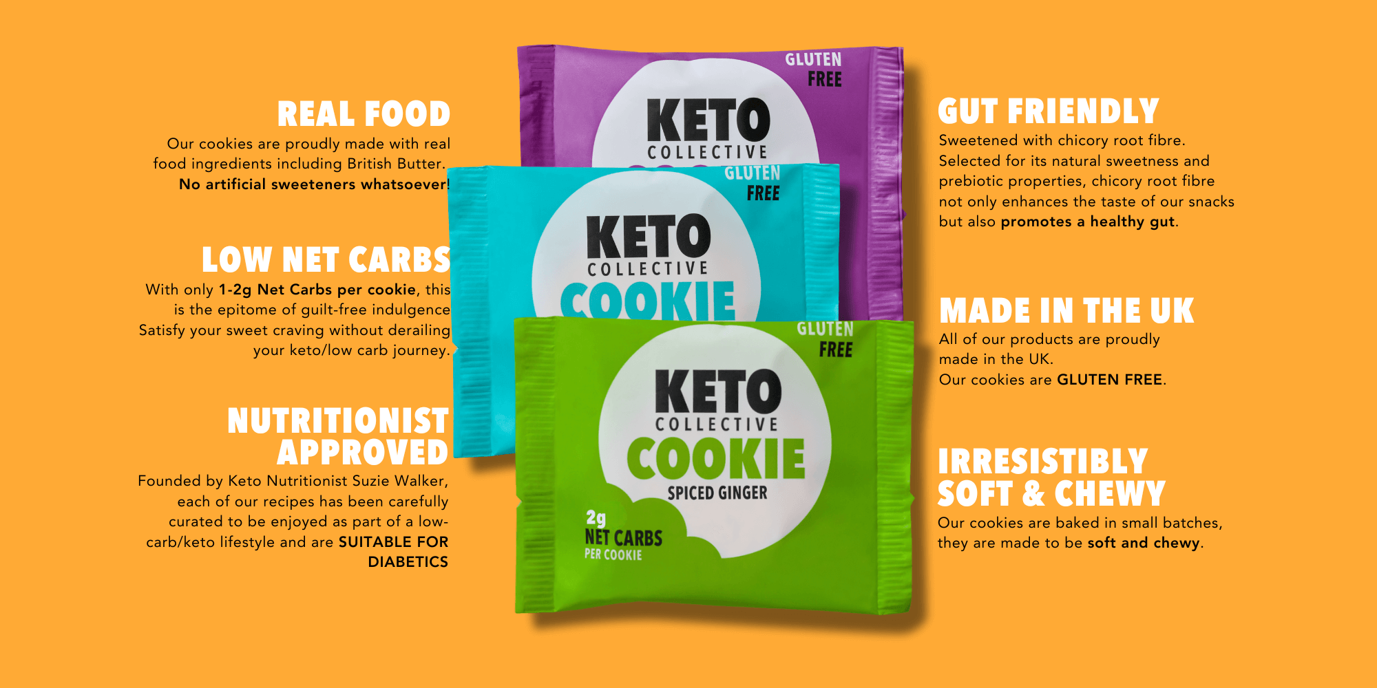 Keto Cookies Mixed Box (12 x 30g) | Keto Collective – The Keto Collective